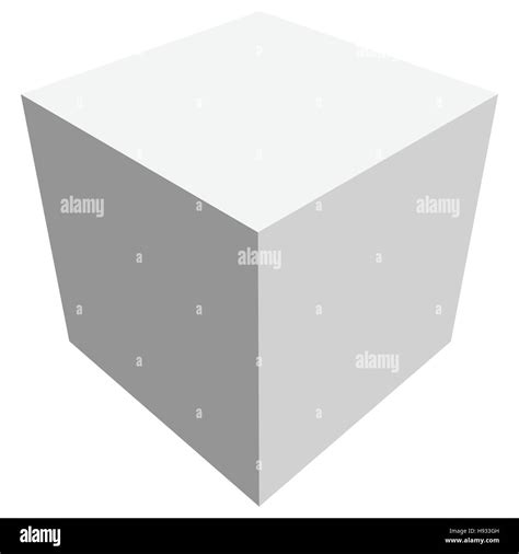 cube icon with perspective 3d model of a cube stock vector image
