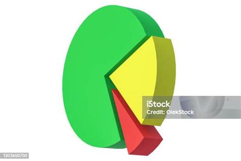 흰색 배경에 격리 된 원형 차트입니다 통계 데이터 비즈니스 분석 진행 률 정보입니다 3d 렌더링 0명에 대한 스톡 사진 및 기타 이미지 Istock