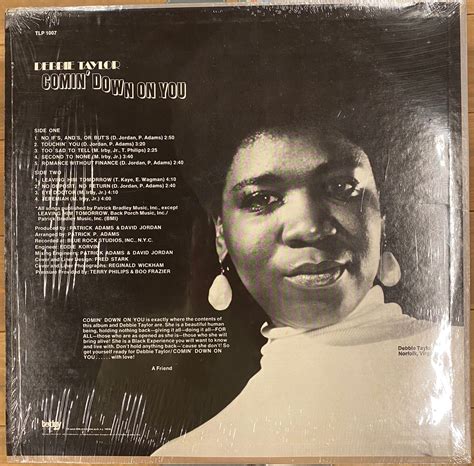 【中古 Usオリジナル】debbie Taylor Comin Down On You Cellar Records
