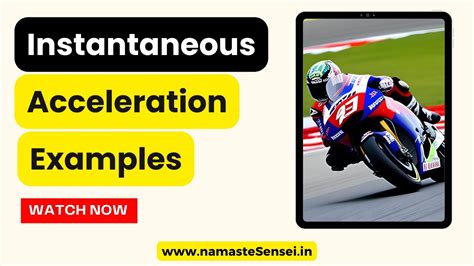 Instantaneous Acceleration Examples Definition Formula