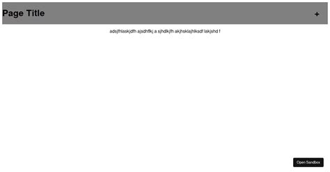 Hamburger Nav Codesandbox