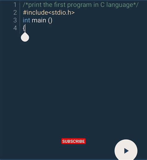 C Cprogramming Coding First Program In C Language Youtube