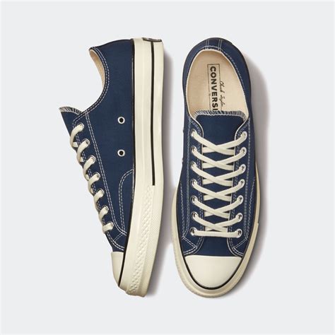 Converse Navy Blue Low Tops