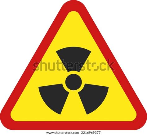 Nuclear Weapon Sign Prohibiting Use Radioactive Stock Vector Royalty Free 2216969377