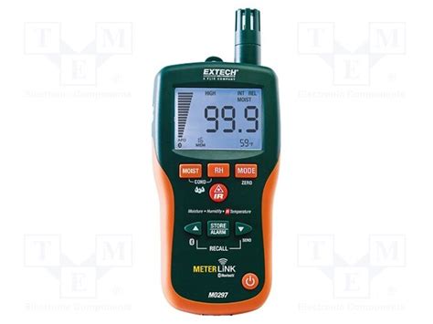 Mo297 Extech Thermo Hygrometer Lcd Sampling 2x S 29÷77°c 0÷100 Rh 8 1 Tme