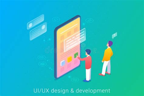 Web Design Development Programming Coding Mockup Flat 3d Concept Stock