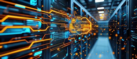 High Tech Server Room Visualizing Data Mining Processes And Big Data Technology With Advanced