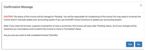 Xtrachef Editting Invoice Line Items