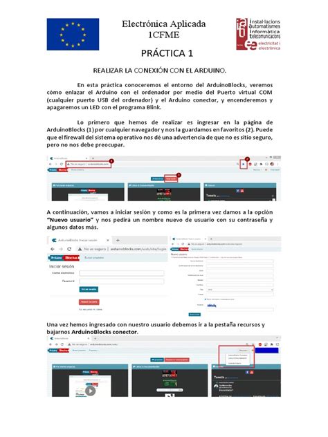 prÁctica 1 instalación arduinoblocks pdf arduino usuario