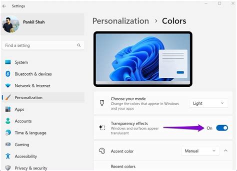 5 Ways To Fix Transparency Effects Not Working On Windows 11 Guiding Tech