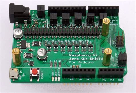 Raspberry Pi Zero W Shield For Arduino Is An Arduino Uno Baseboard For Rpi Zero Board Cnx