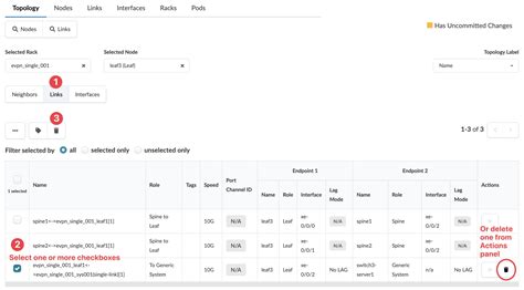 Delete Link Datacenter Apstra Juniper Networks