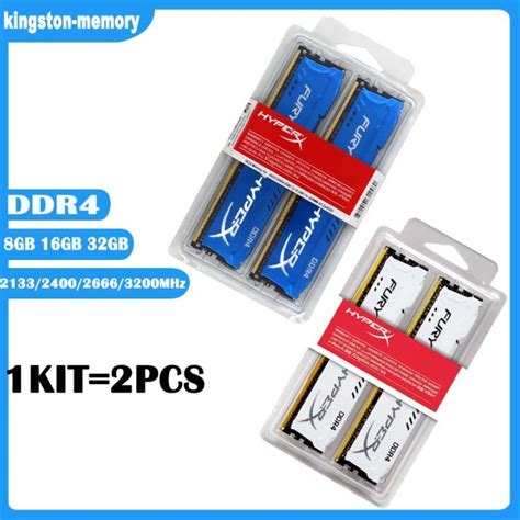 2x8gb 2x16gb Kit Ddr4 32gb 8gb 4gb 3200mhz 2666mhz 2400mhz 2133mhz Desktop Ram Hyperx Fury
