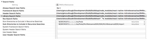 Xcode Building A React Native Bridge But A File Within The Framework Cant Be Found Stack