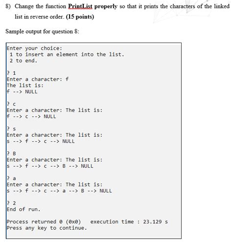 Solved Exercise 2 Write A C Program That Does The Following