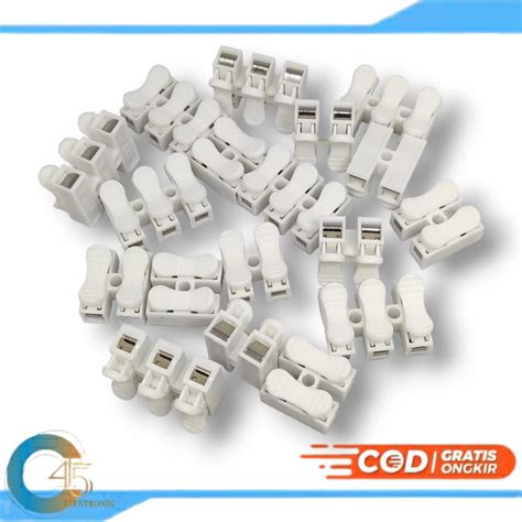 Jual Sambungan Kabel Listrik Wire Spring Terminal Quick Connector Ch2 Ch3 Shopee Indonesia