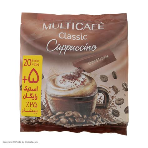 قیمت و خرید کاپوچینو Classic مولتی کافه بسته 25 عددی