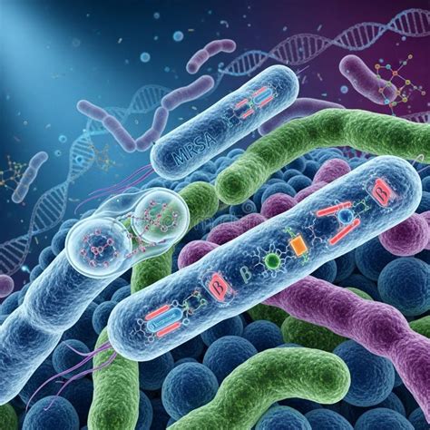 Mrsa Methicillin Resistant Staphylococcus Aureus Stock Illustrations