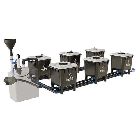 Hydramax Professional Rdwc Hydroponic System 2 Row 6 Site System