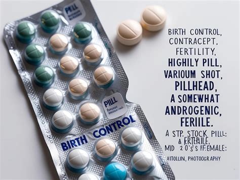 Birth Control Pills Pack On White Surface Contraception Fertility And