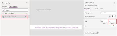 Component In Power Apps Pbi Visuals