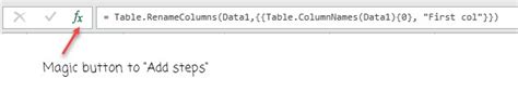 Add Steps Fx Button Power Query