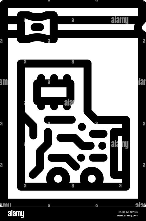 Pcb Esd Safe Packaging Line Icon Vector Illustration Stock Vector Image And Art Alamy