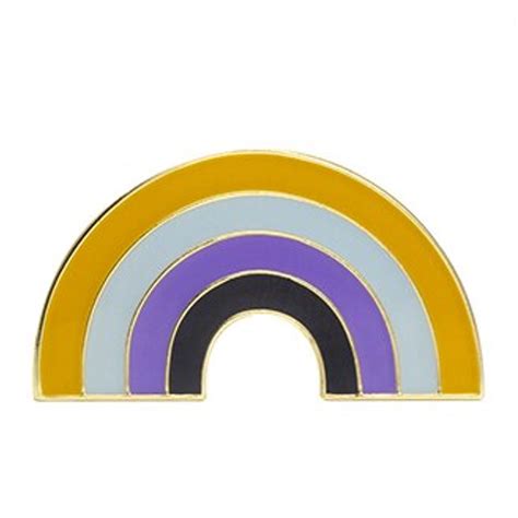 Non Binary Flag Rainbow Pin Badge The Pride Shop®