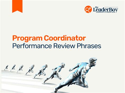 80 Best Program Coordinator Performance Review Phrases