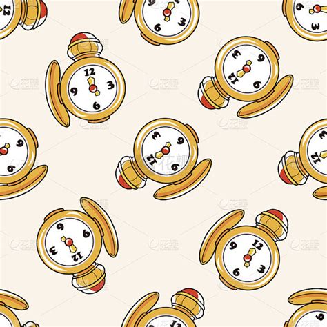 爱丽丝梦游仙境，卡通无缝图案背景