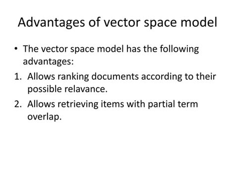 Vector Space Model12345678910111213pptx