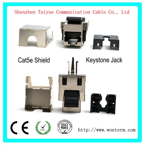 Shield Cat5e Keystone Jacket Module Connector Mactisical Rj45 Cat 5e Ethernet Module Lightning