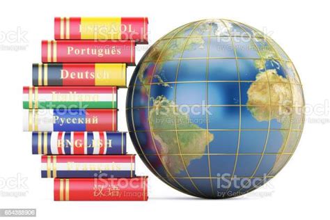 E학습 개념 지구 지구에와 함께 사전 3 차원 렌더링 언어에 대한 스톡 사진 및 기타 이미지 언어 지구본 문자 Istock