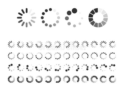 Loading Bar Icon In Flat Style Progress Indicator Vector Illustration On Isolated Background