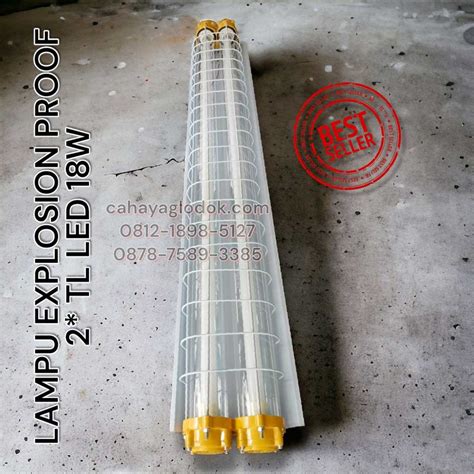 Jual Lampu Explosion Proof Led 2x Tl 18w Cahaya Glodok