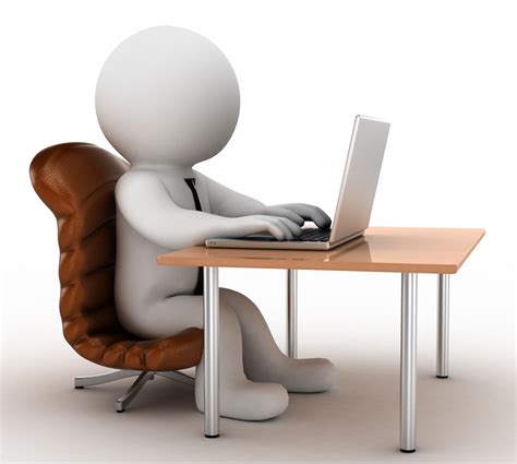 Человечек за компьютером фото и картинки Abrakadabra Fun