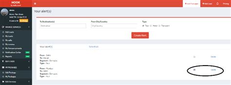 Alerts Delete Option On Hook Learning Centre