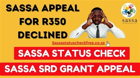 Sassa Appeal For R350 Declined Facing Sassa R350 Rejection Sassa