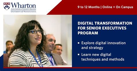 Wharton Executive Education Digital Transformation For Senior Executives Program On Linkedin