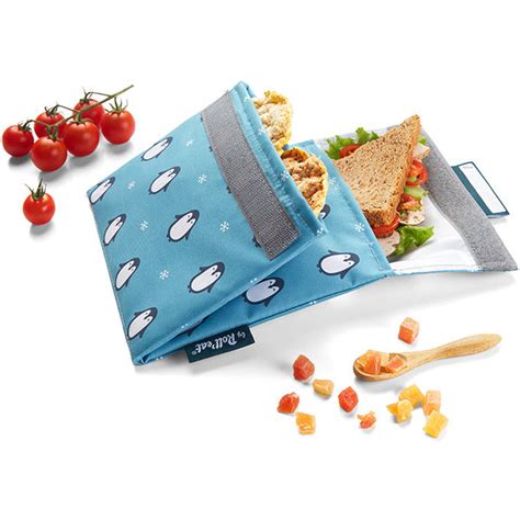 Rolleat Snackngo Duo Reusable Snack Bag With 2 Compartments 18x18cm