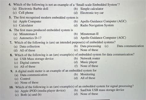 Solved 1 Embedded Systems Are A General Purpose B