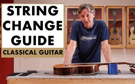 How To Change Strings On Classical Guitar Restringing Tutorial By David Collett From GSI