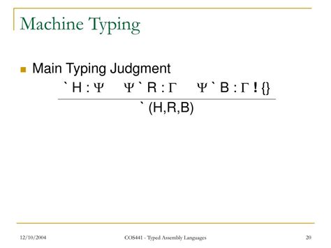 Ppt Typed Assembly Languages Powerpoint Presentation Free Download Id4149328 Ppt Typed Assembly Languages Powerpoint Presentation Free Download Id4149328