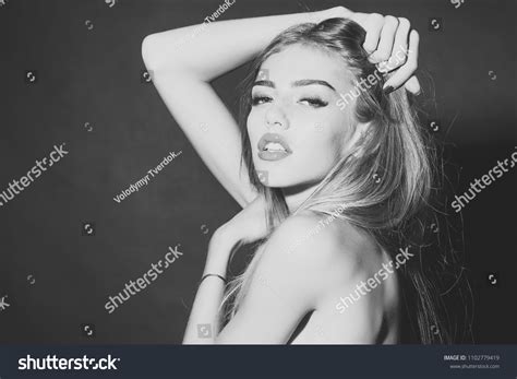 Woman Face Beauty Portrait Beautiful Sexual Stock Photo 1102779419 Shutterstock