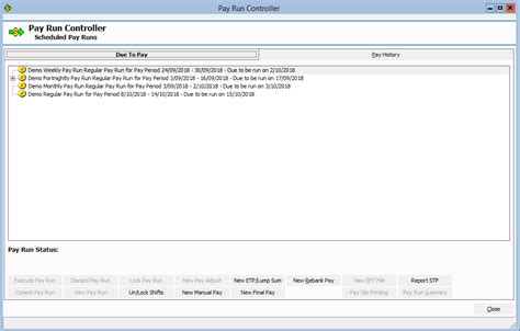 Pay Run Controller Inzenius