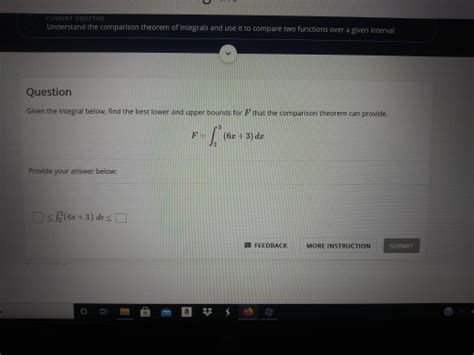 Solved Current Obiective Understand The Comparison Theorem