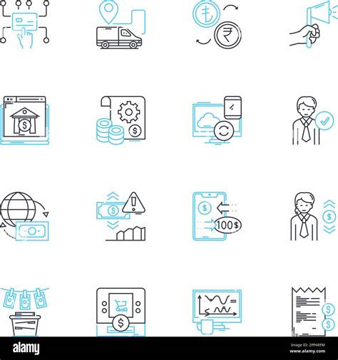 Courage And Bravery Linear Icons Set Valor Grit Fearlessness