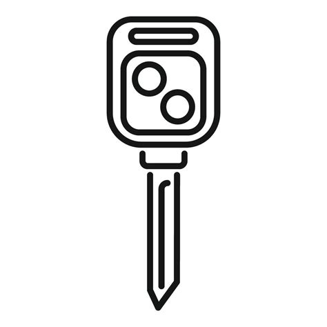 Car Remote Control Key Icon Outline Smart Security 43296810 Vector Art At Vecteezy
