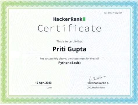 Priti Gupta On Linkedin Successfully Completed The Python Basics