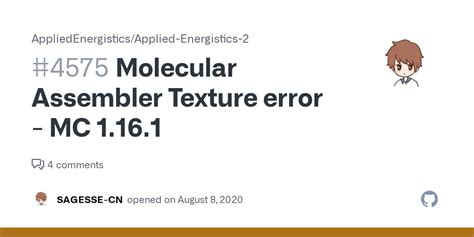 Molecular Assembler Texture Error Mc 1161 · Issue 4575 · Appliedenergisticsapplied